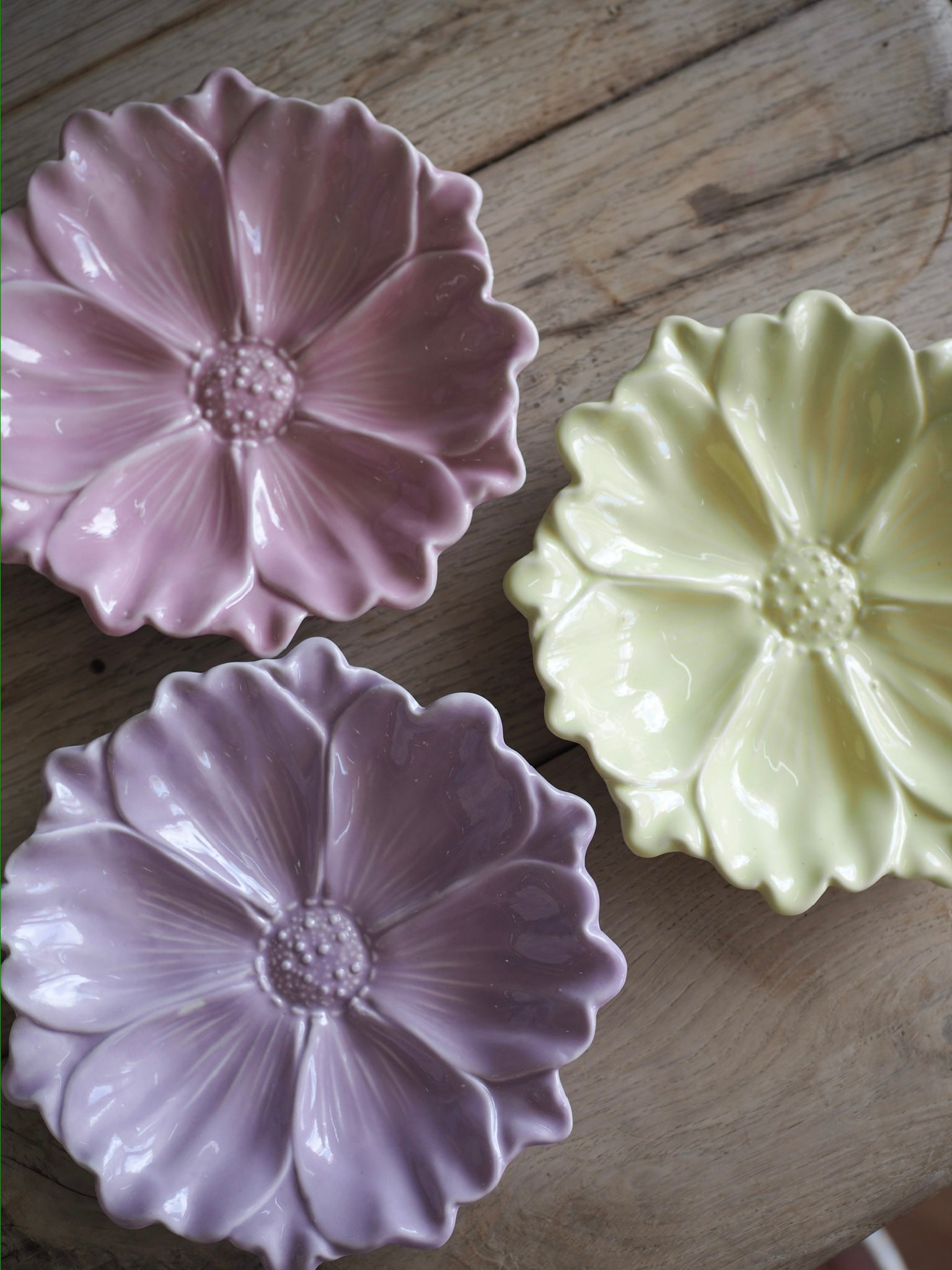 Flower Side Plates – Pamplemousse